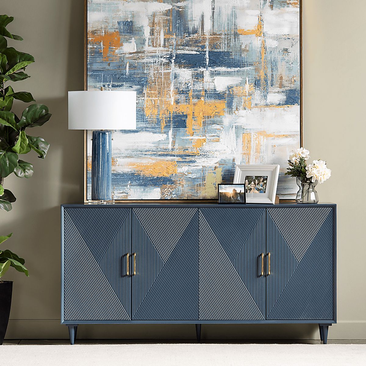 Rummele Blue Colors Sideboard | Rooms to Go
