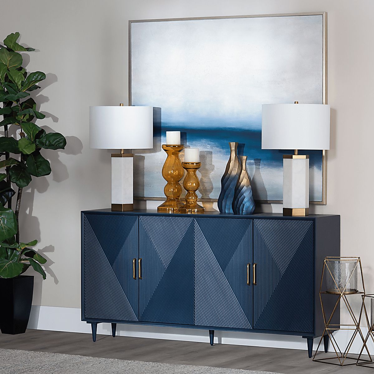 Rummele Blue Colors Sideboard | Rooms to Go