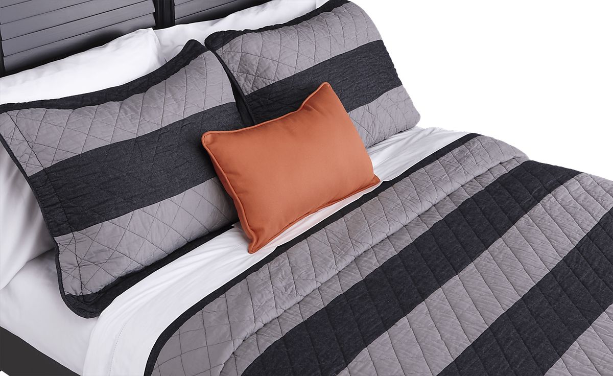 Rupert Gray Full Bed Set | Rooms to Go