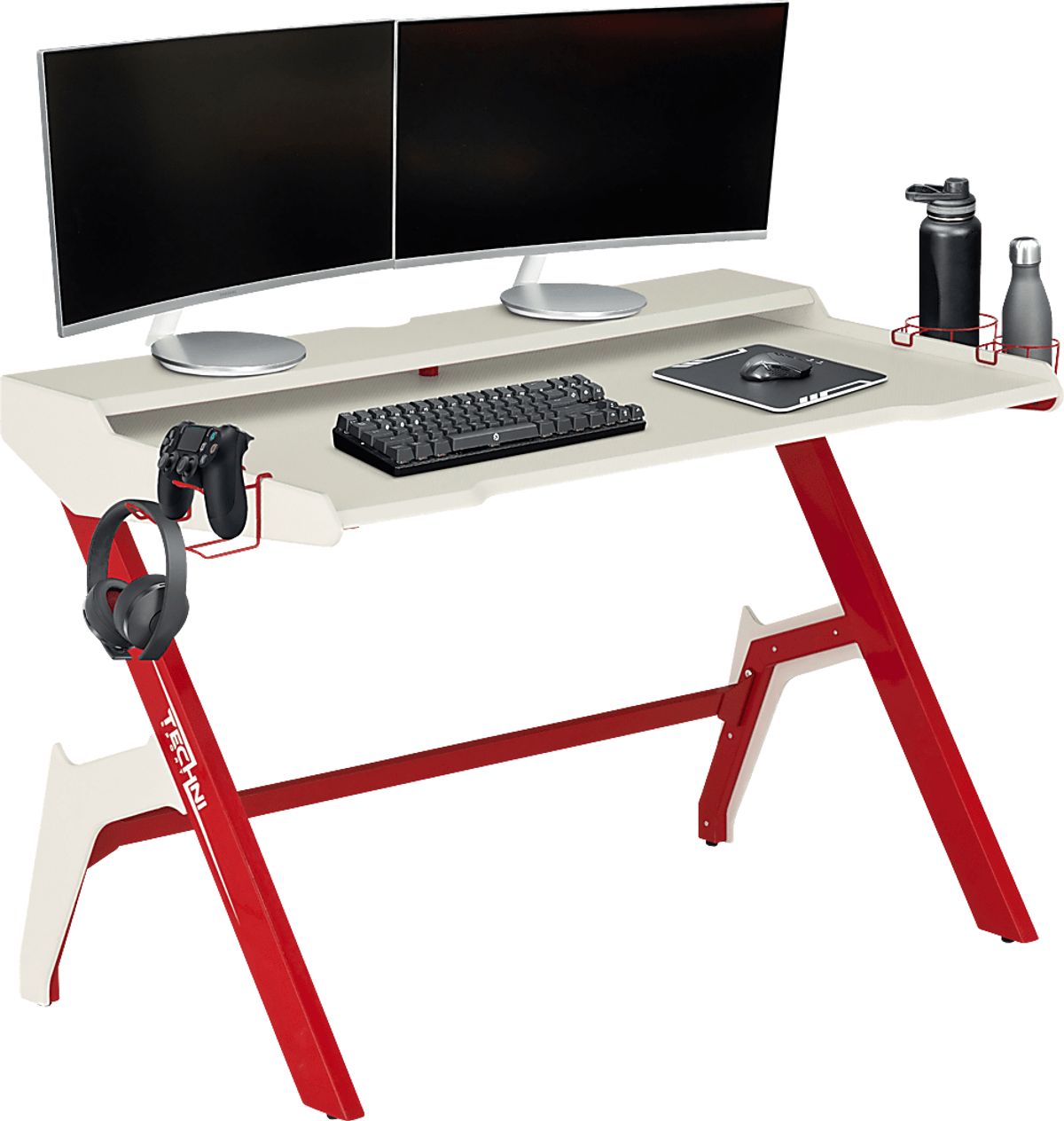 Russuo Red Colors Desk | Rooms to Go