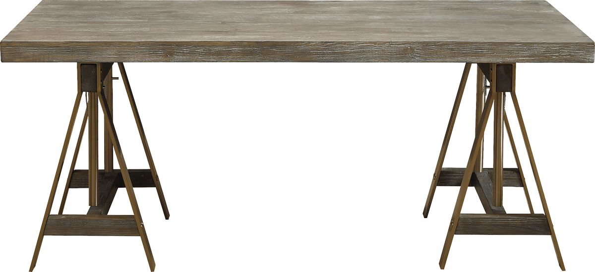 Rustic Goldie Brown Dark Wood Desk | Rooms to Go