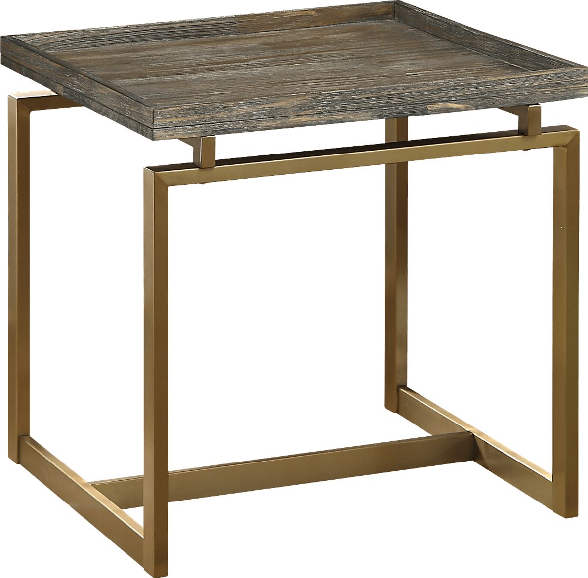 Rustic Goldie Brown Dark Wood End Table - Rooms To Go