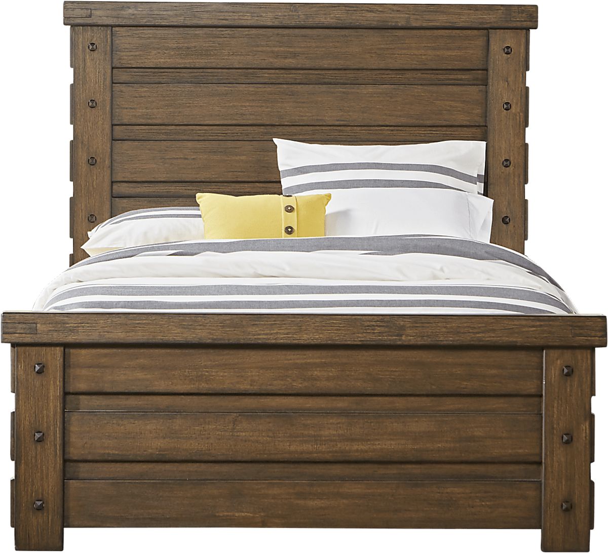 Rustic Haven Tobacco Dark Wood 3 Pc Queen Bed | Rooms to Go