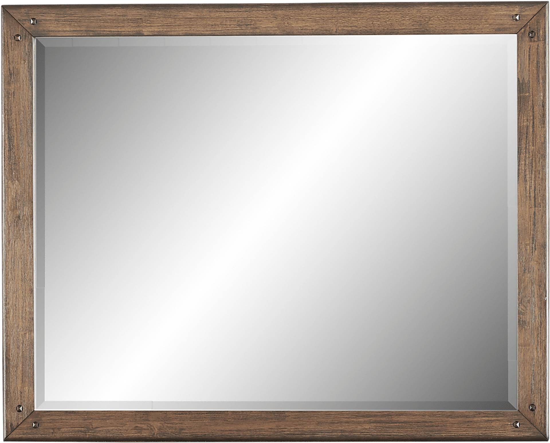 Rustic Haven 5 Pc Tobacco Dark Wood King Bedroom Set With Dresser ...