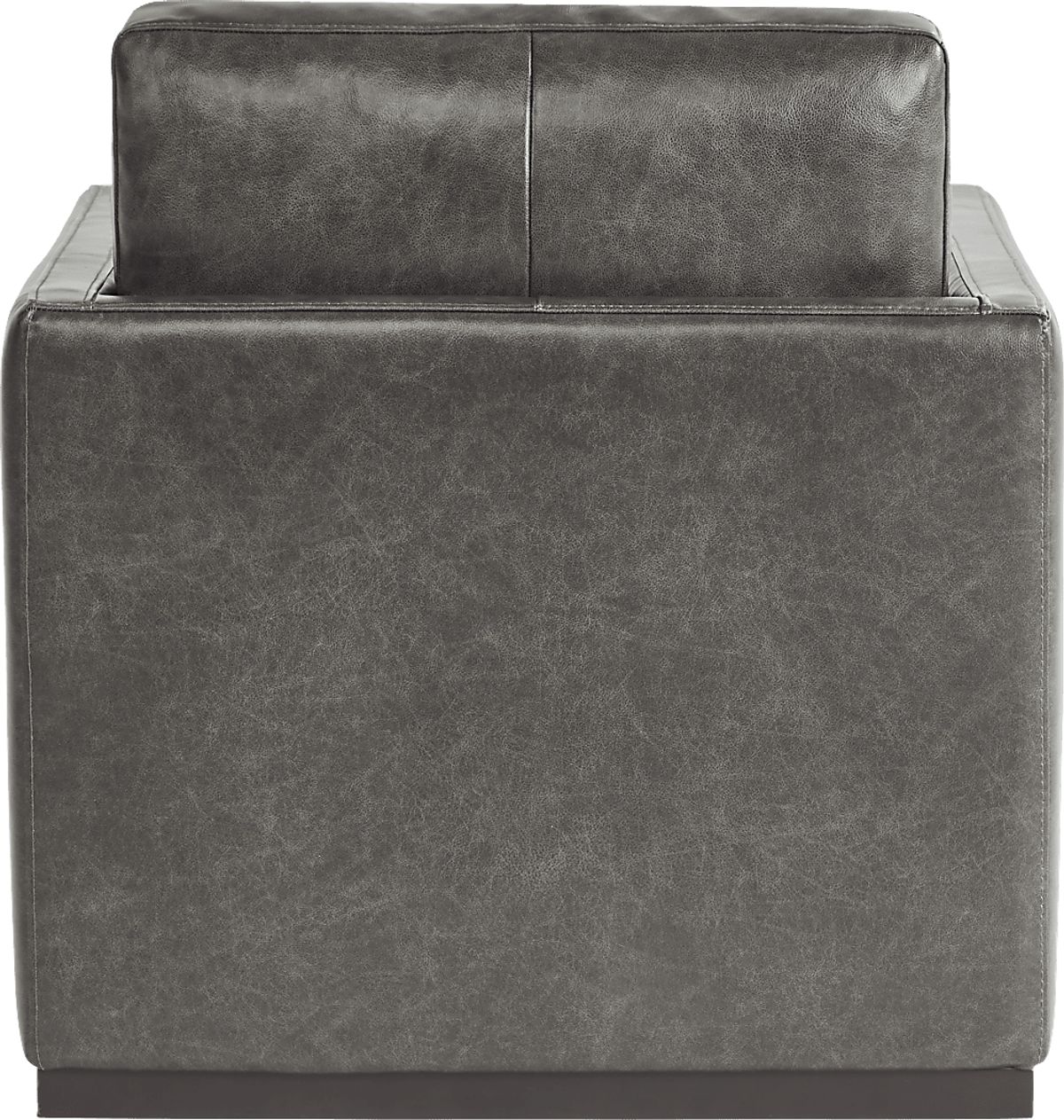 Ryker Onyx Black Leather Swivel Chair | Rooms to Go