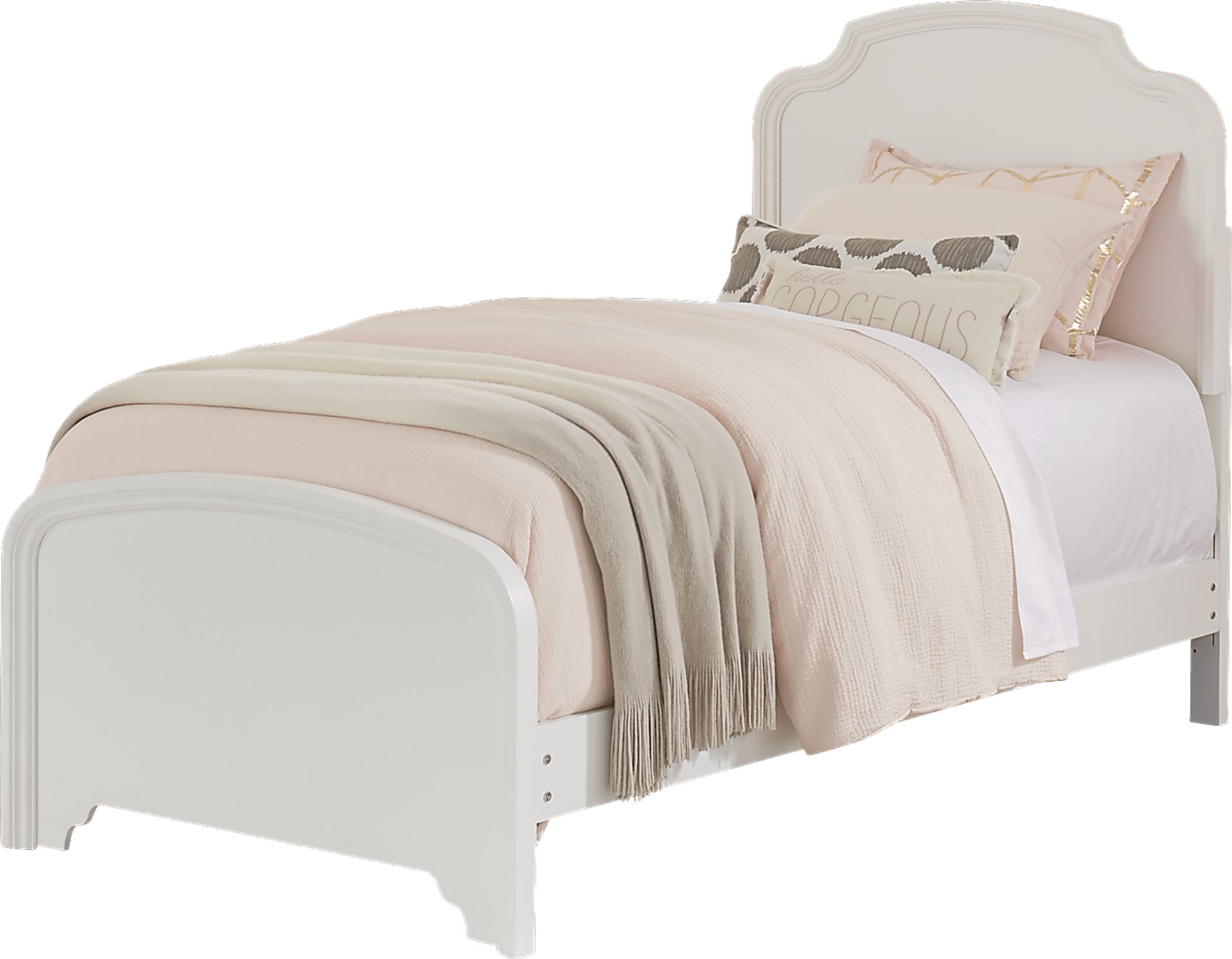 Rylee White Colors,White 3 Pc Twin Panel Bed | Rooms to Go