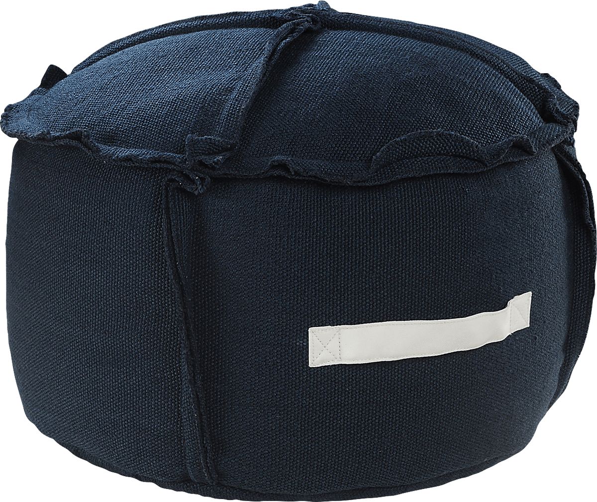 Saildale Navy Blue Pouf | Rooms to Go