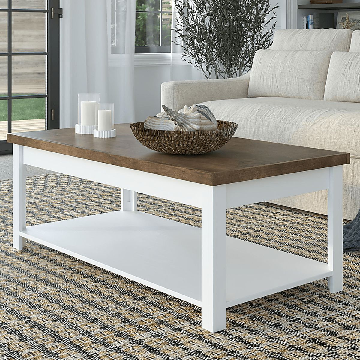 Trisano White Colors,White Cocktail Table | Rooms to Go