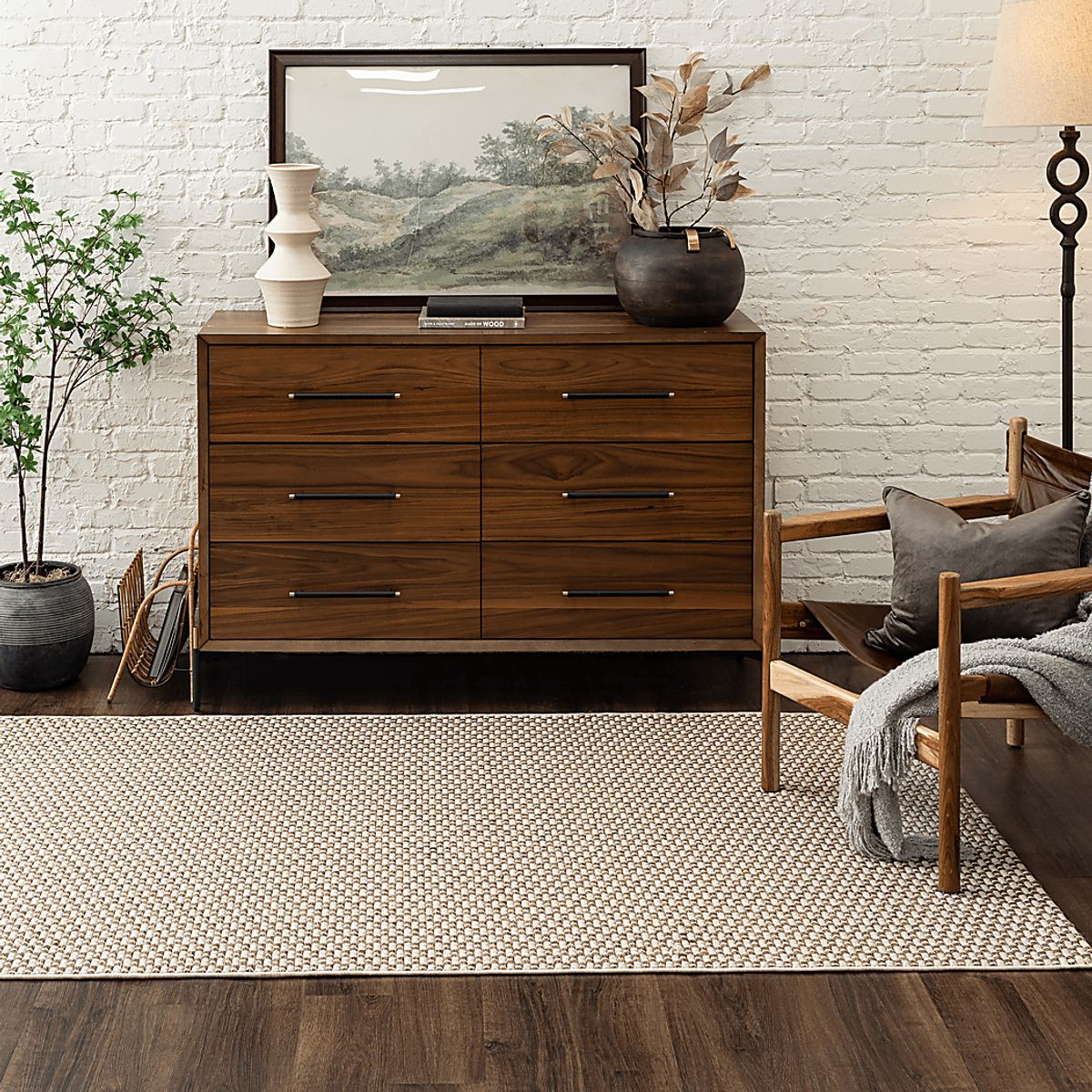 Salt Life Buxlam Bay Natural Beige,White Outdoor Rugs | Rooms to Go