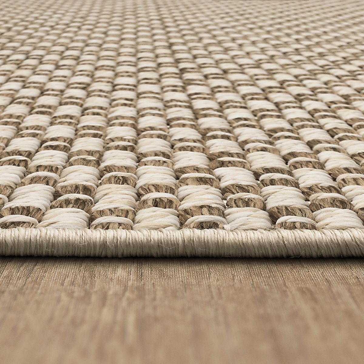 Salt Life Buxlam Bay Natural Beige,White Outdoor Rugs | Rooms to Go