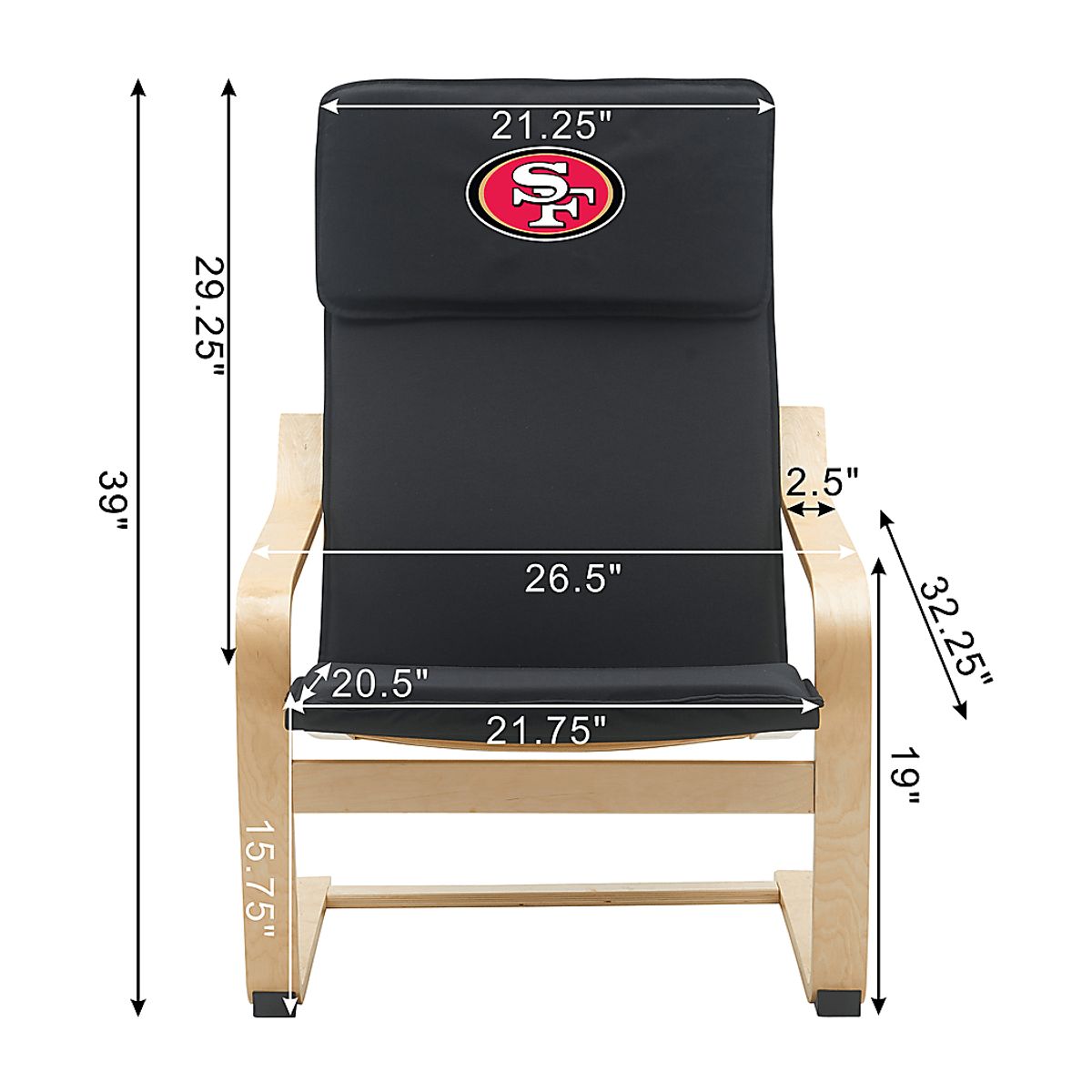 Nfl Accent Chair Polyester Fabric | Rooms to Go