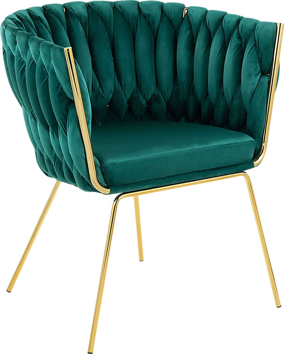 Sandcroft Green Velvet Plush Arm Chair | Rooms to Go