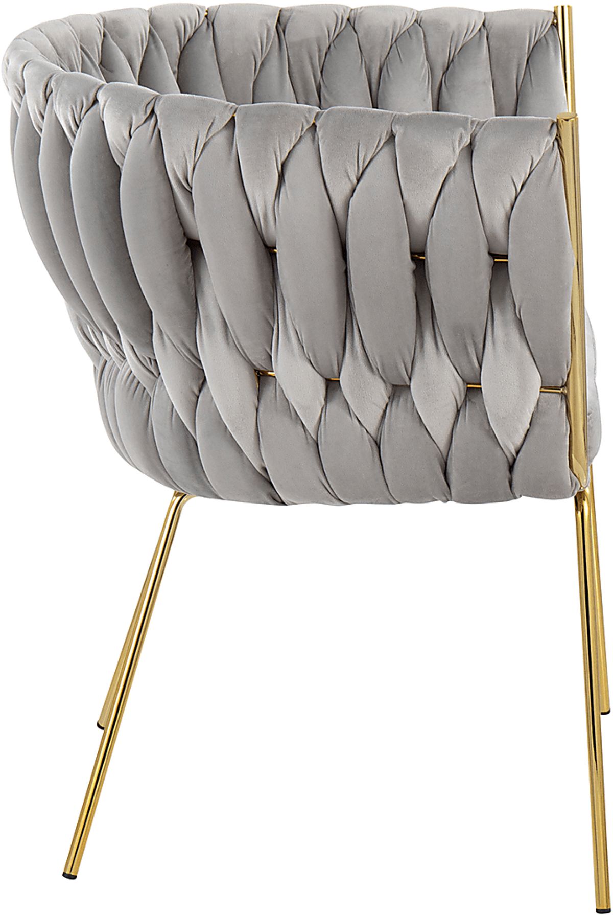 Sandcroft Silver Gray Velvet Plush Arm Chair | Rooms to Go