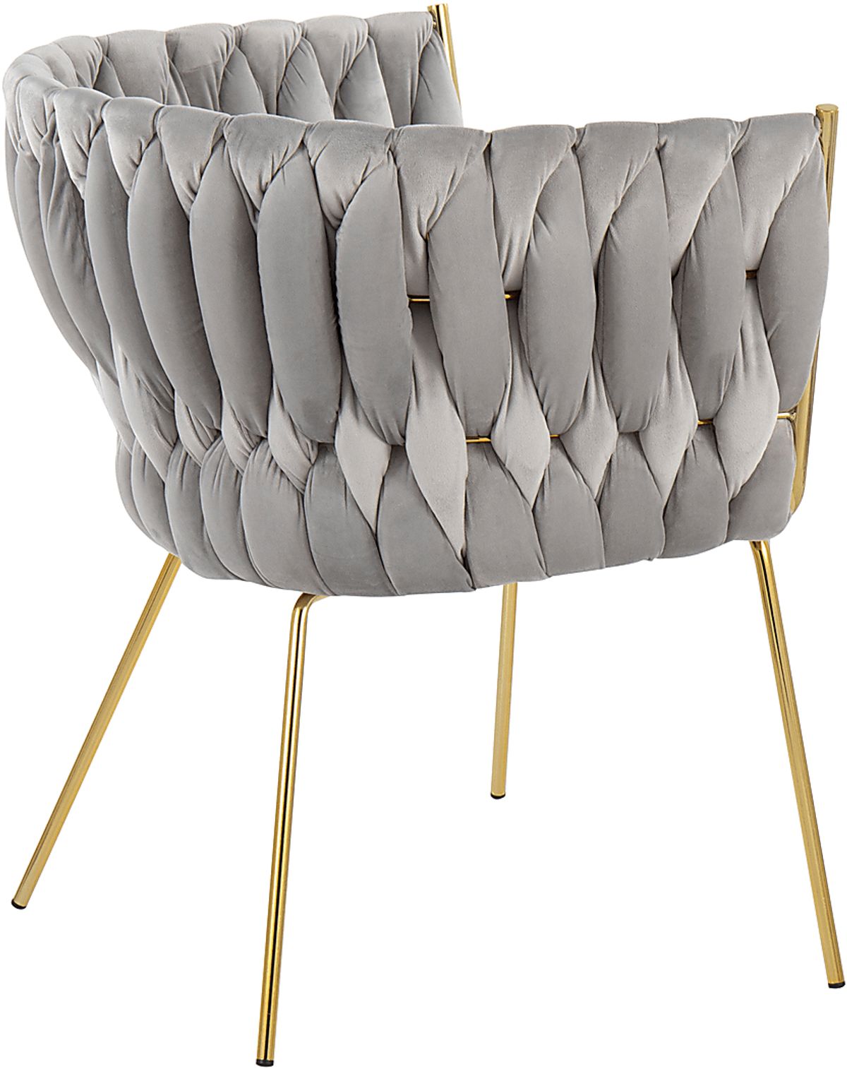 Sandcroft Silver Gray Velvet Plush Arm Chair | Rooms to Go