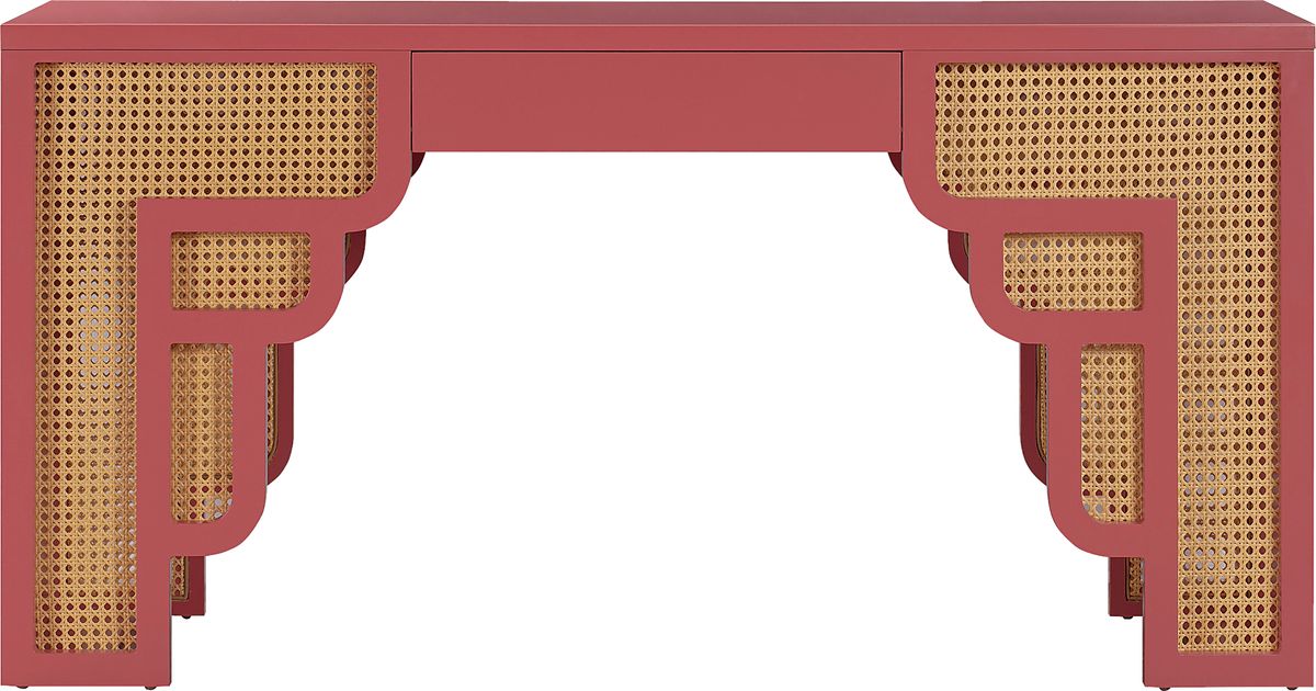 Sandidge Coral Orange Desk | Rooms to Go