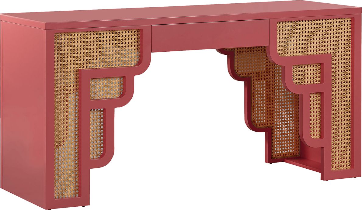 Sandidge Coral Orange Desk - Rooms To Go