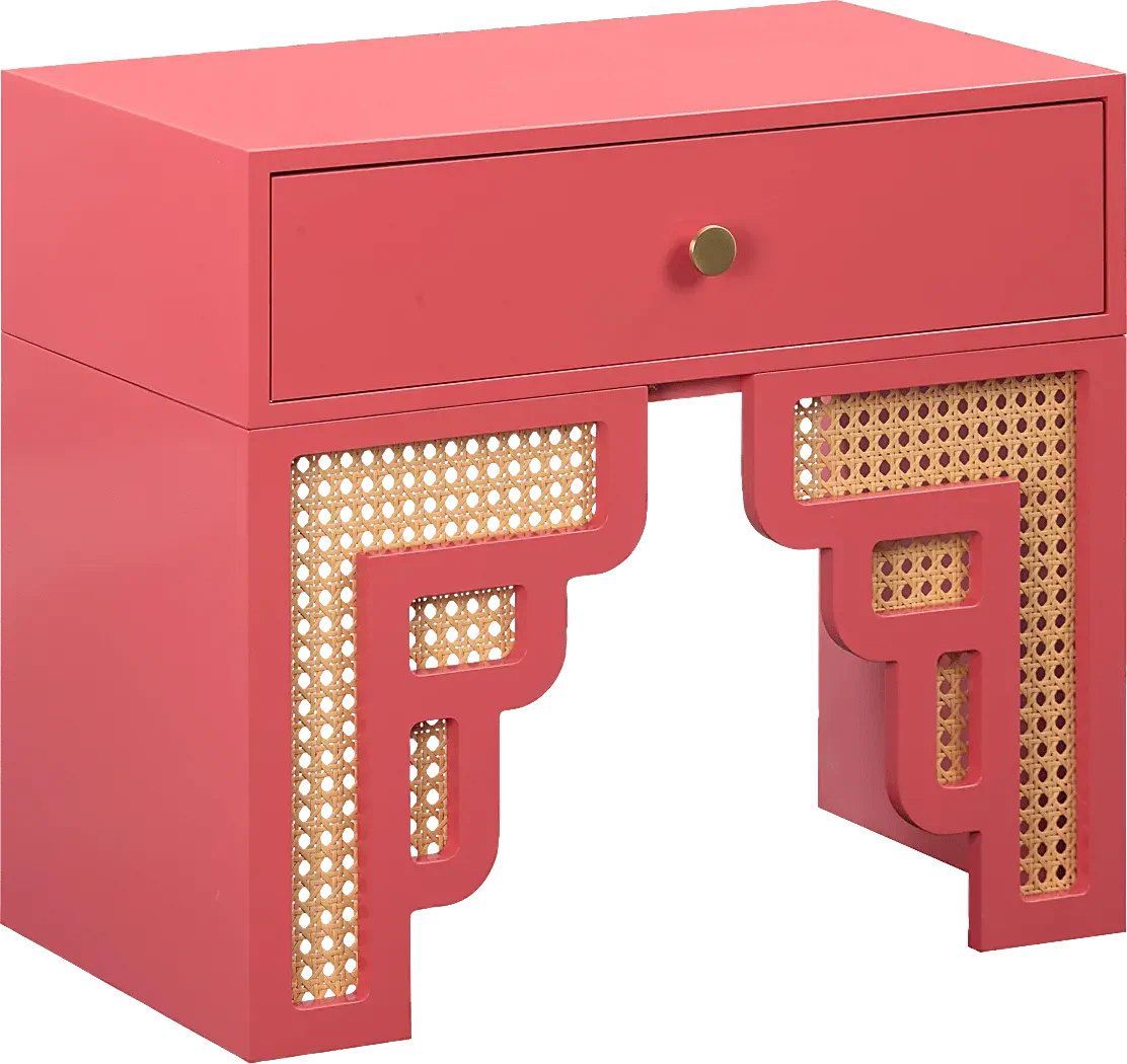 Sandidge Coral Orange Nightstand | Rooms to Go