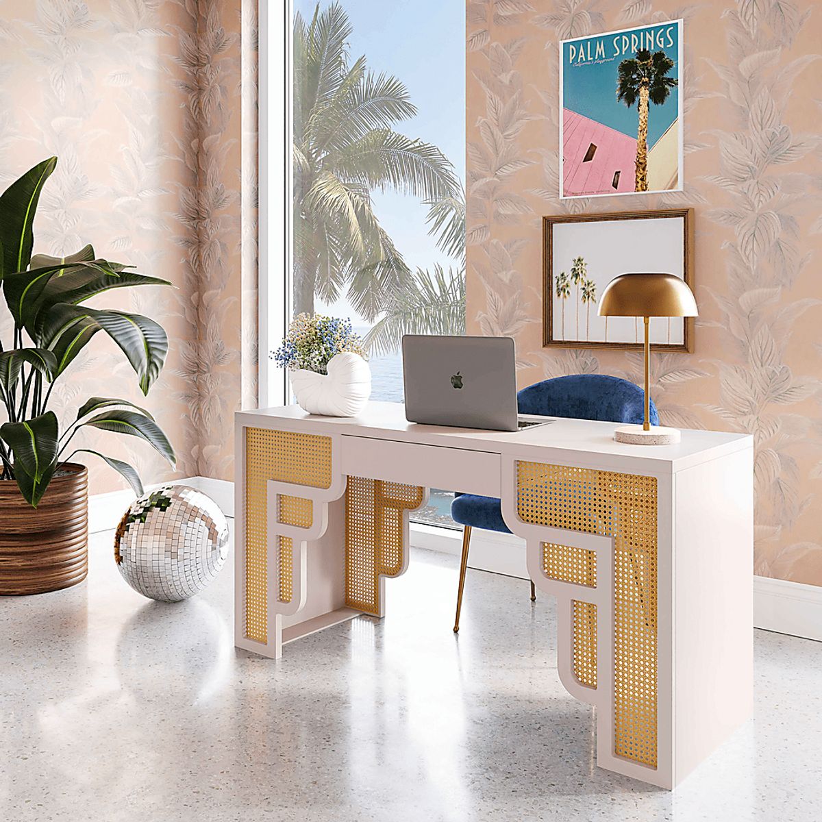 Sandidge Cream Beige Desk | Rooms to Go