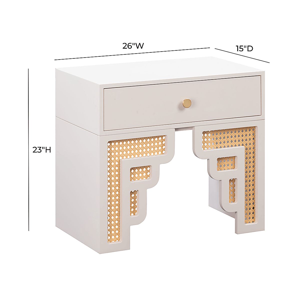 Sandidge Cream Beige Nightstand | Rooms to Go