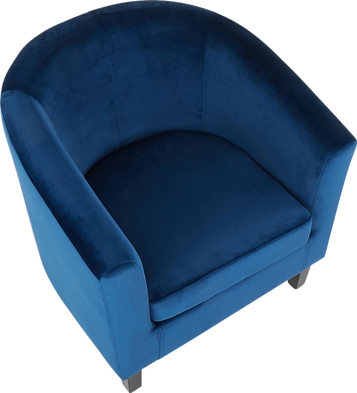 Sandifer Blue Velvet Plush Accent Chair | Rooms to Go