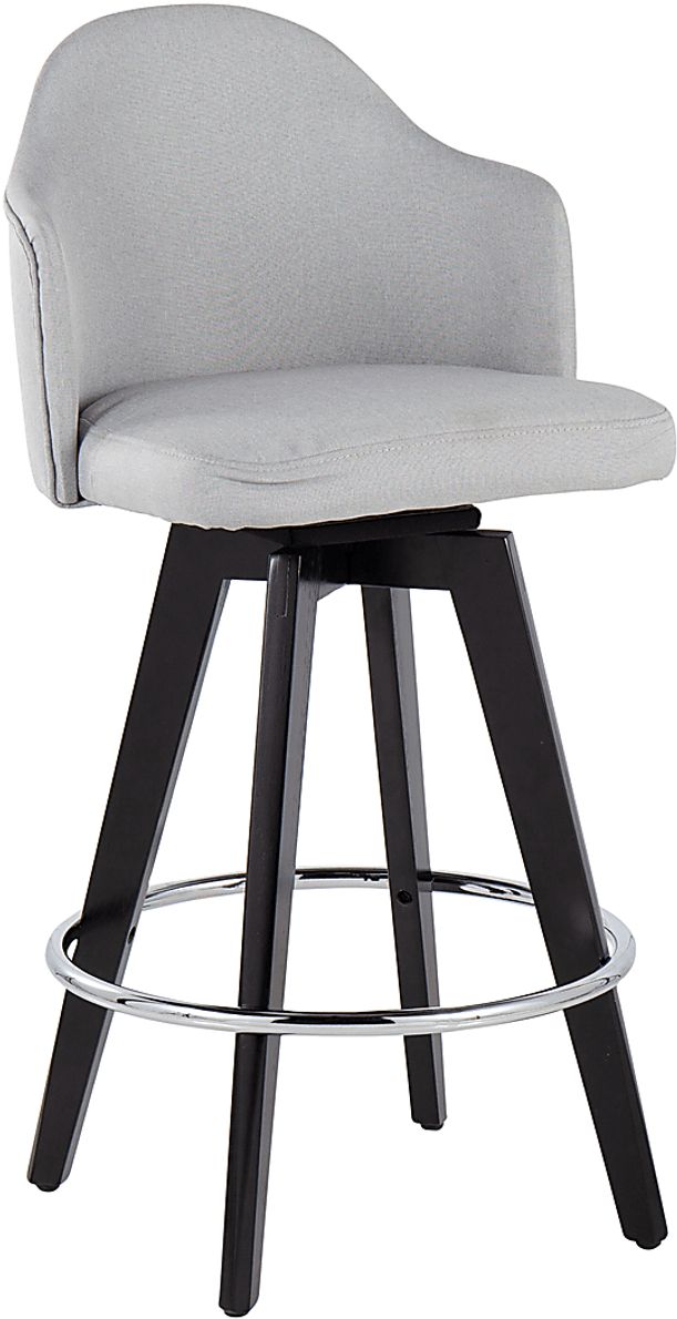Sandron II Light Gray Counter Height Stool, Set of 2 - Rooms To Go