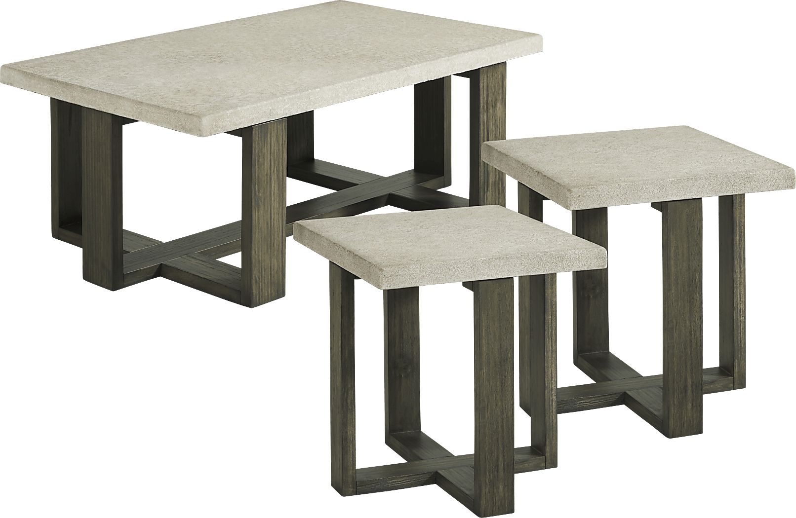 Sanger Gray 3 Pc Table Set | Rooms to Go