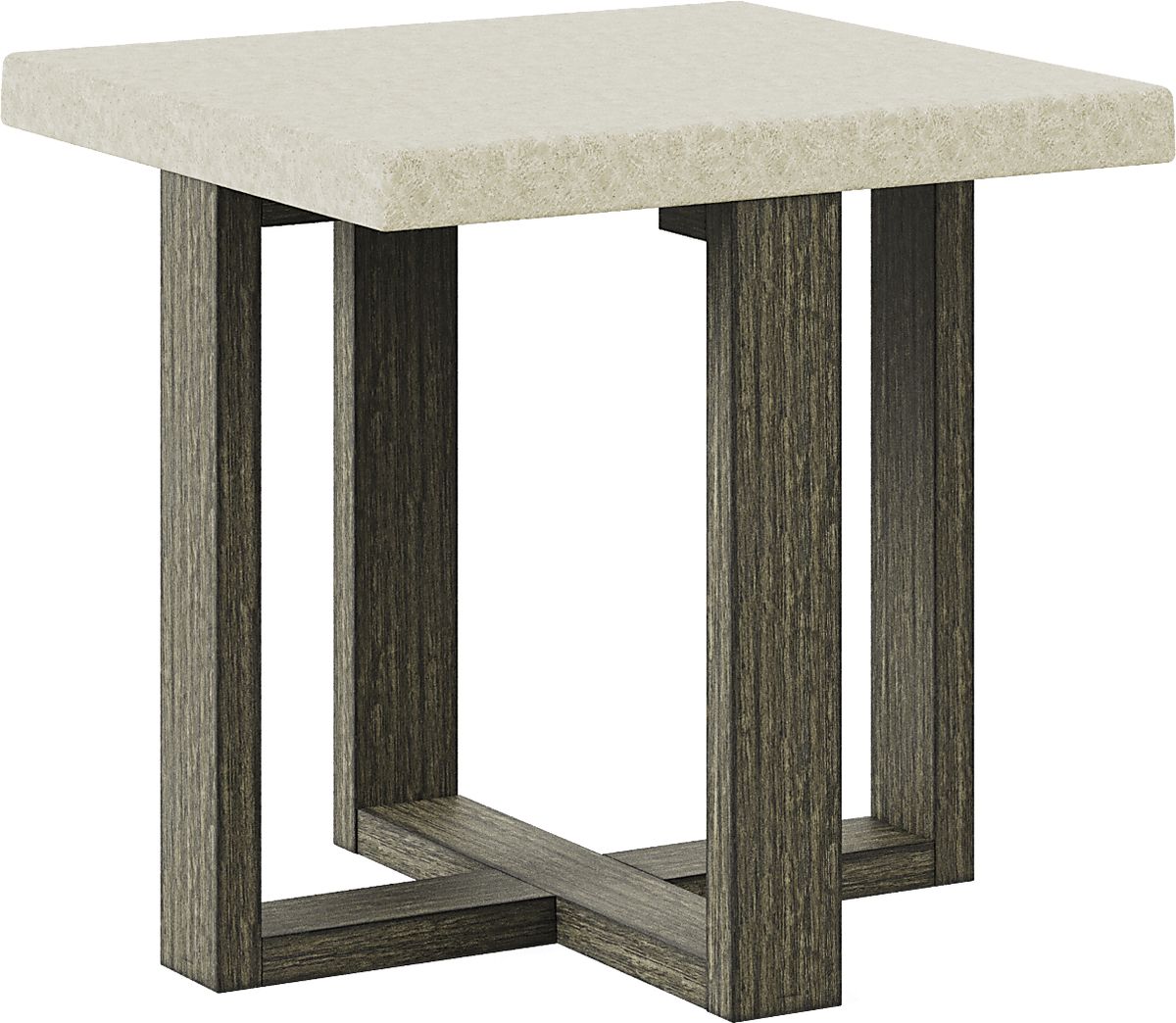 Sanger Gray Faux Stone,Wood End Table | Rooms to Go