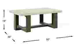 Sanger Gray Rectangle Cocktail Table | Rooms to Go