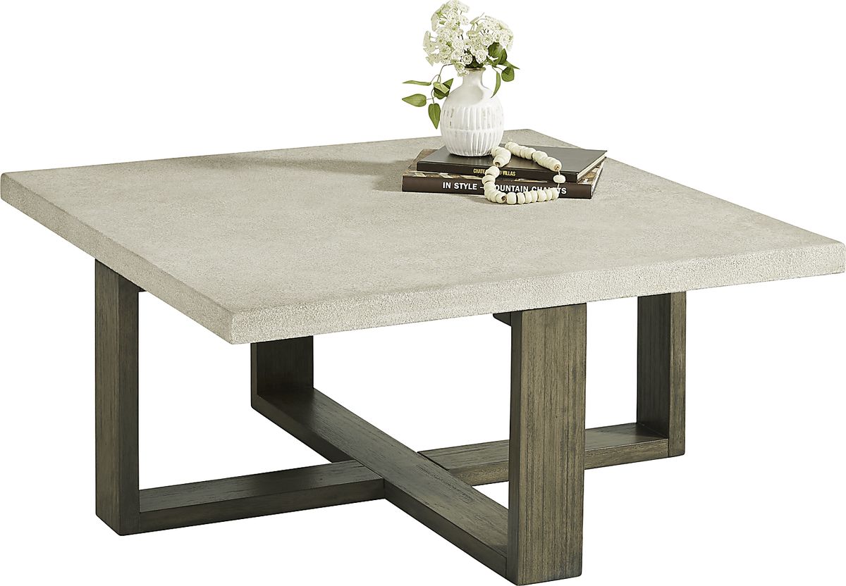 Sanger Gray Square Cocktail Table | Rooms to Go