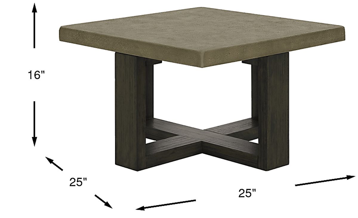 Sanger Gray Square Cocktail Table | Rooms to Go