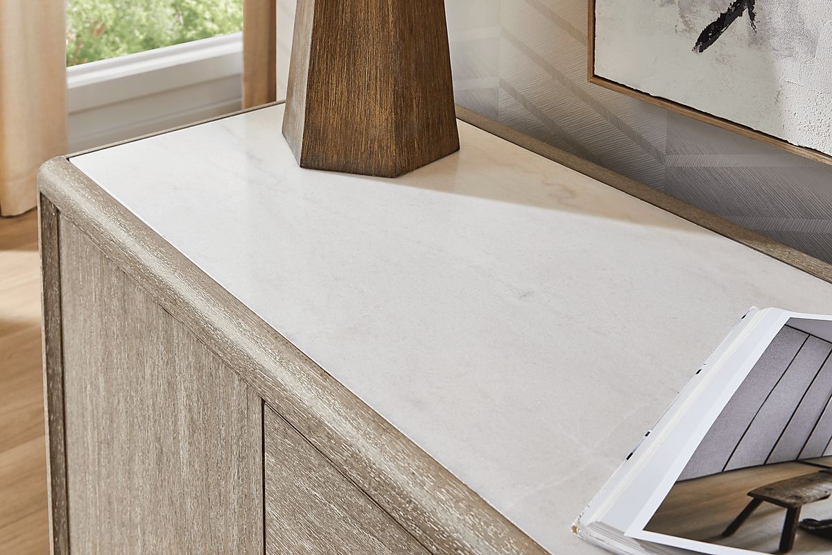 Drew & Jonathan Santa Clarita Light Gray Server | Rooms to Go