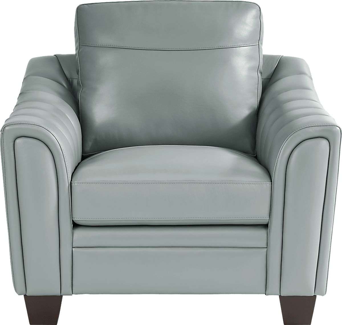 Santa Croce Mint Green Leather,Vinyl Chair | Rooms to Go