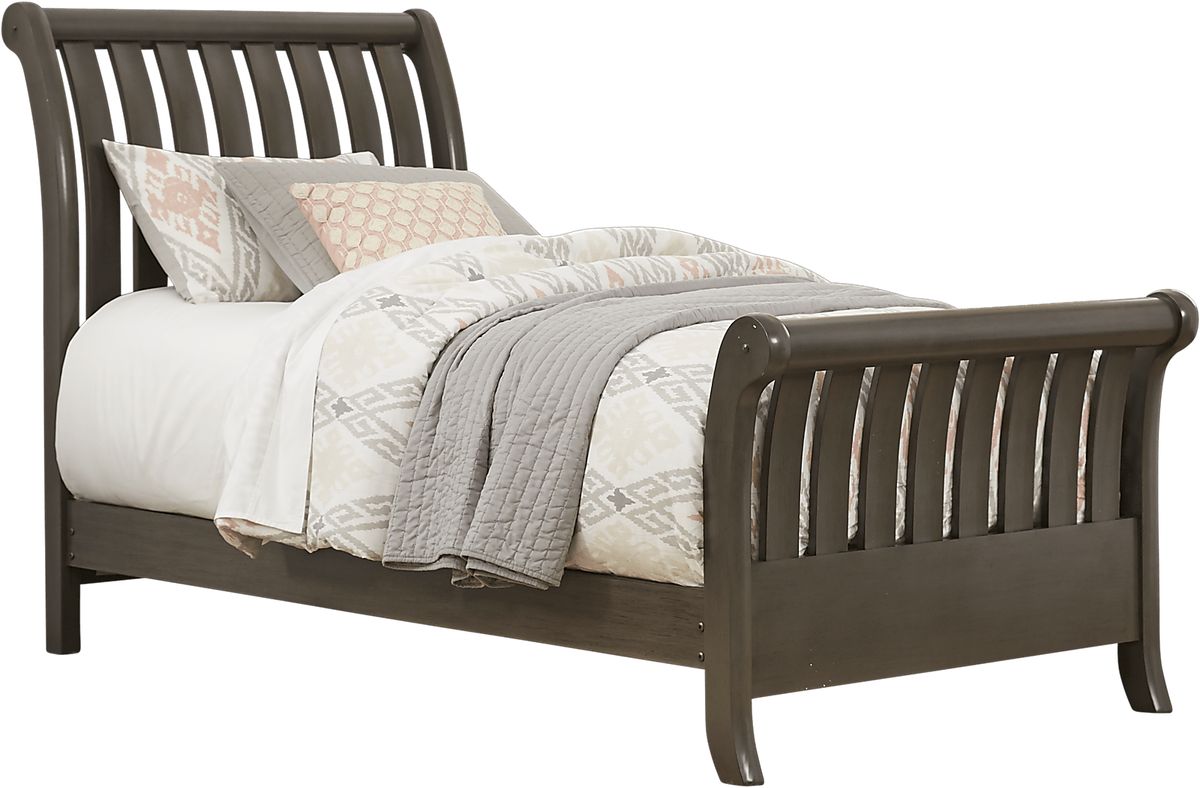 Santa Cruz Gray 3 Pc Twin Sleigh Bed | Rooms to Go