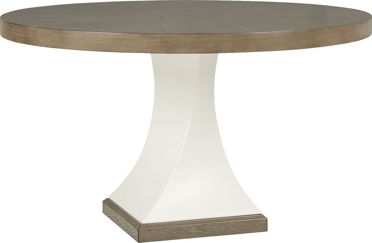 Santa Fiora 5 Pc White Colors,White Dining Room Set With Round Dining ...