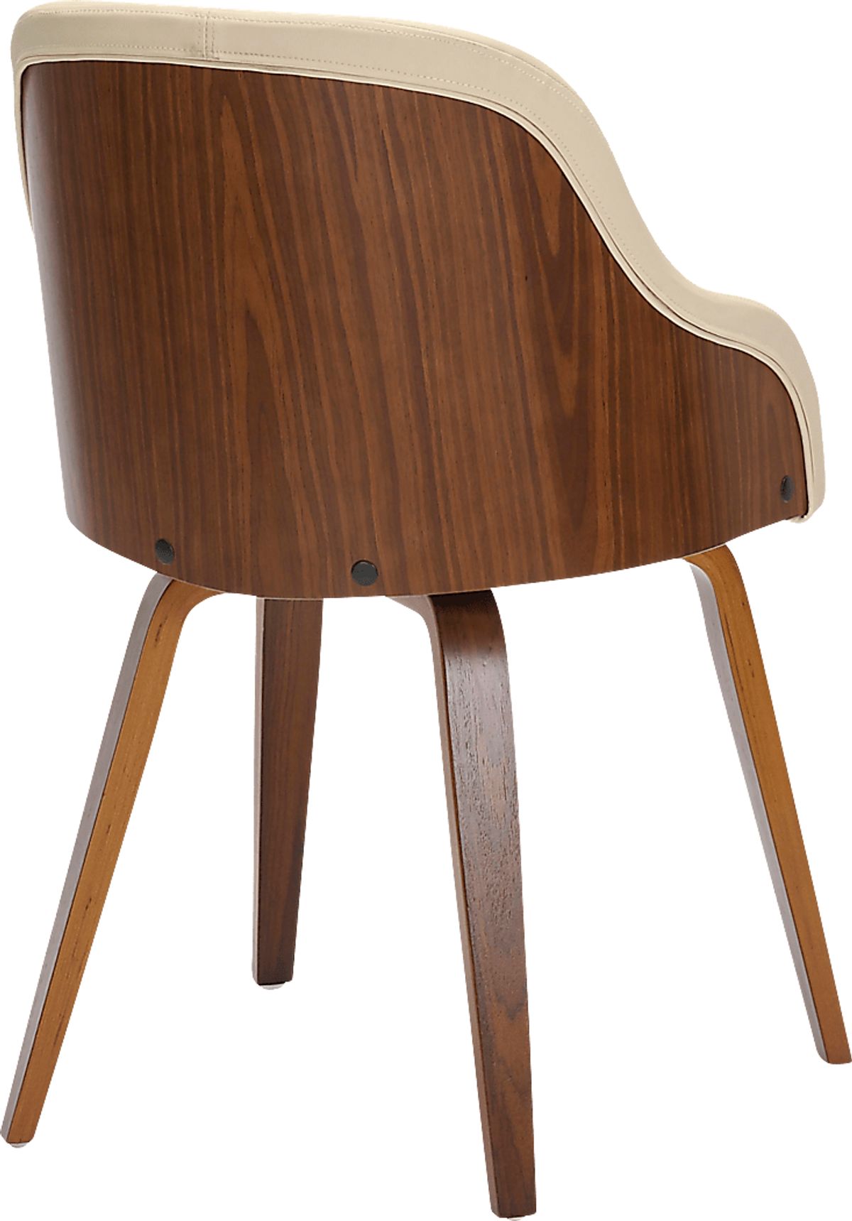 Sappington II Walnut Dark Wood Polyurethane Fabric Dining Chair | Rooms ...