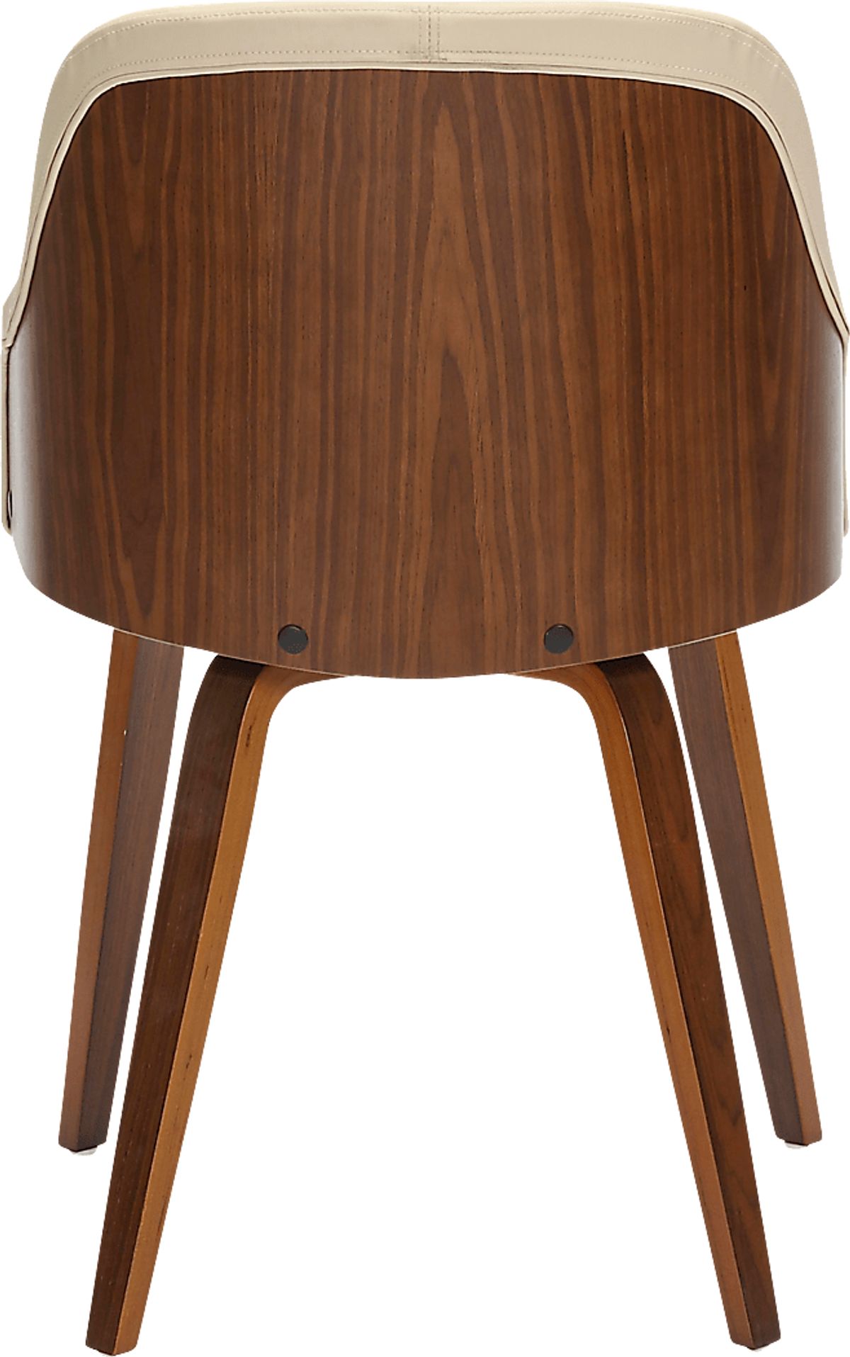 Sappington II Walnut Dark Wood Polyurethane Fabric Dining Chair | Rooms ...
