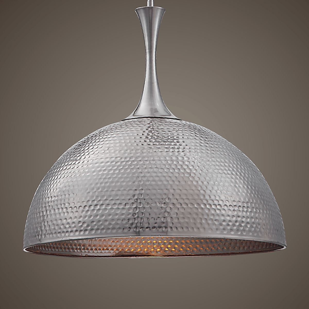 Sarah Nickel Gray Pendant | Rooms to Go