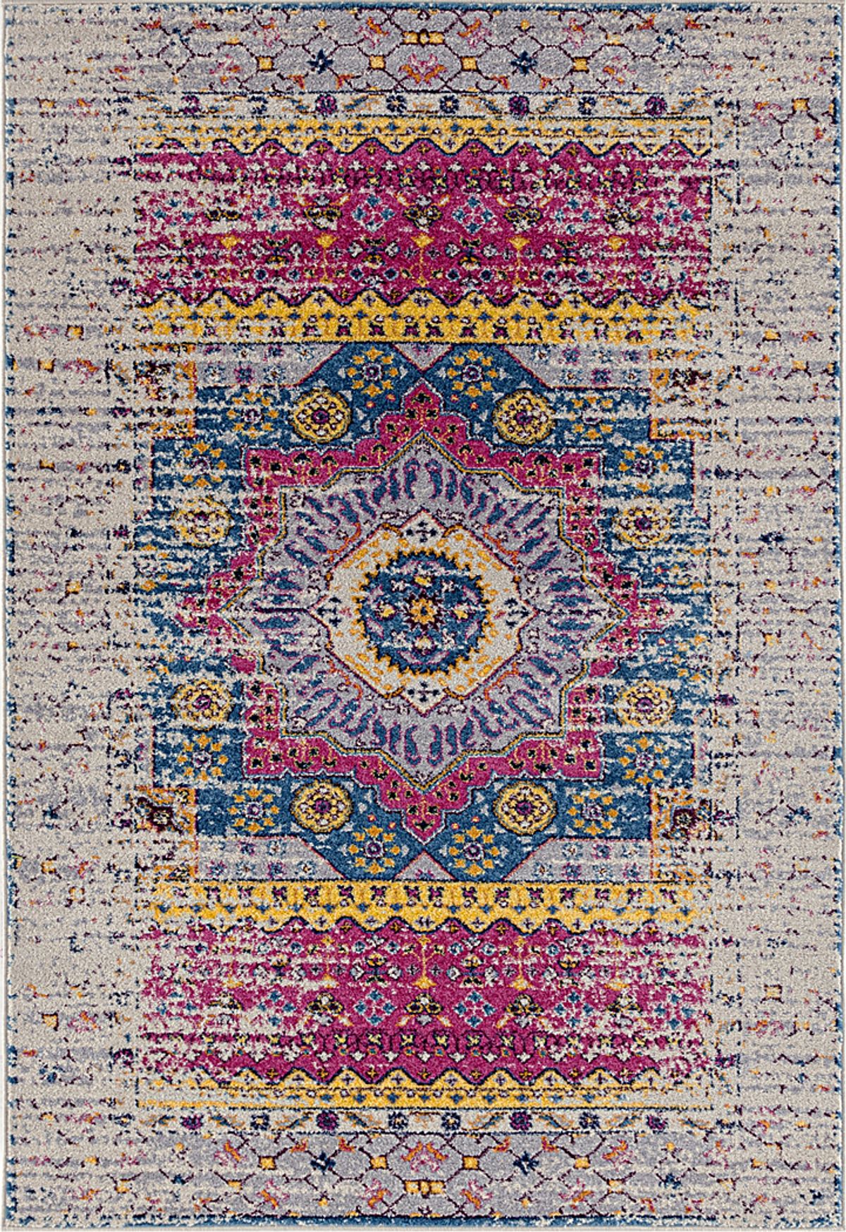 Sarcel Ivory,Pink Beige,Pink Rugs | Rooms to Go