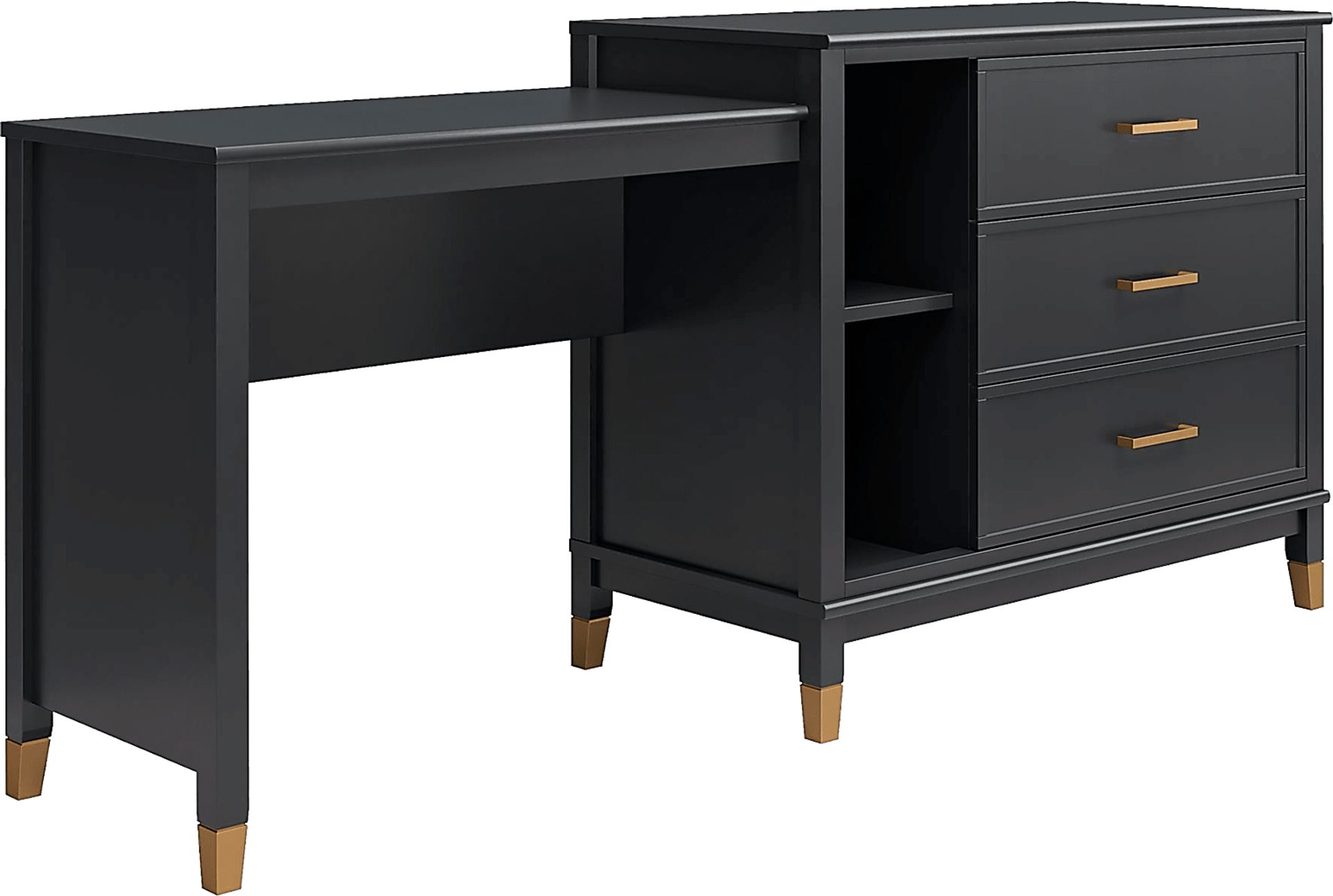 Sarcoxie Black Black,Colors Desk | Rooms to Go