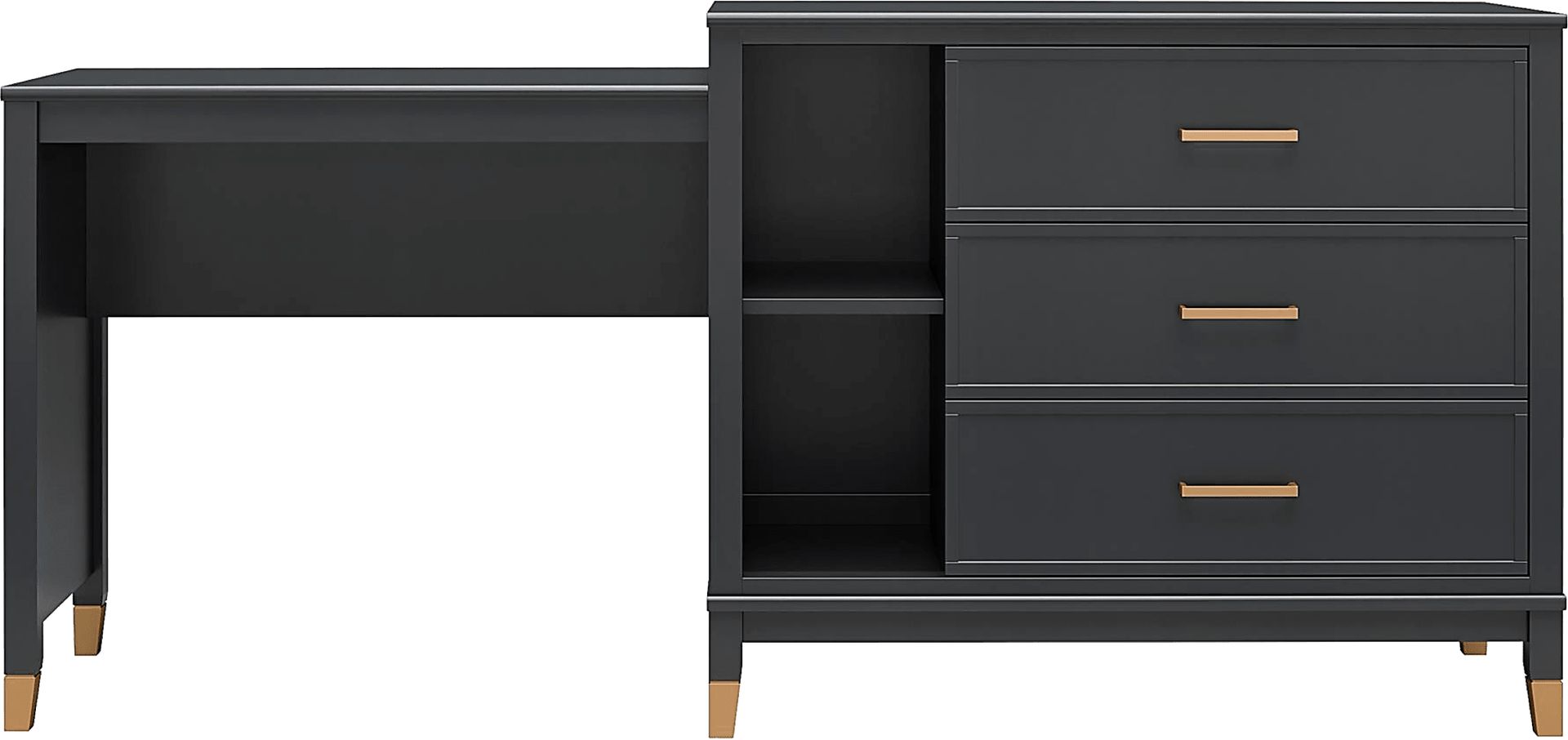 Sarcoxie Black Black,Colors Desk | Rooms to Go