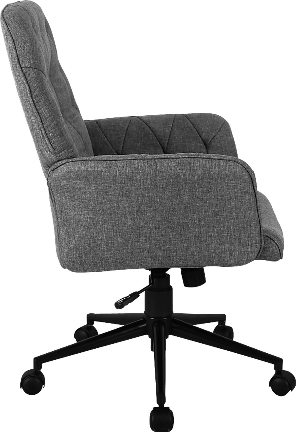 Sarosa Gray Polyester,Steel Fabric Desk Chair | Rooms to Go