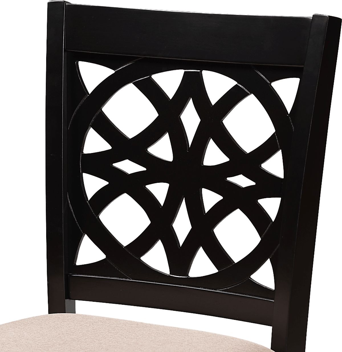 Sarria Dark Wood Sangria Brown Polyester Fabric Counter Stool, Set Of 2 ...