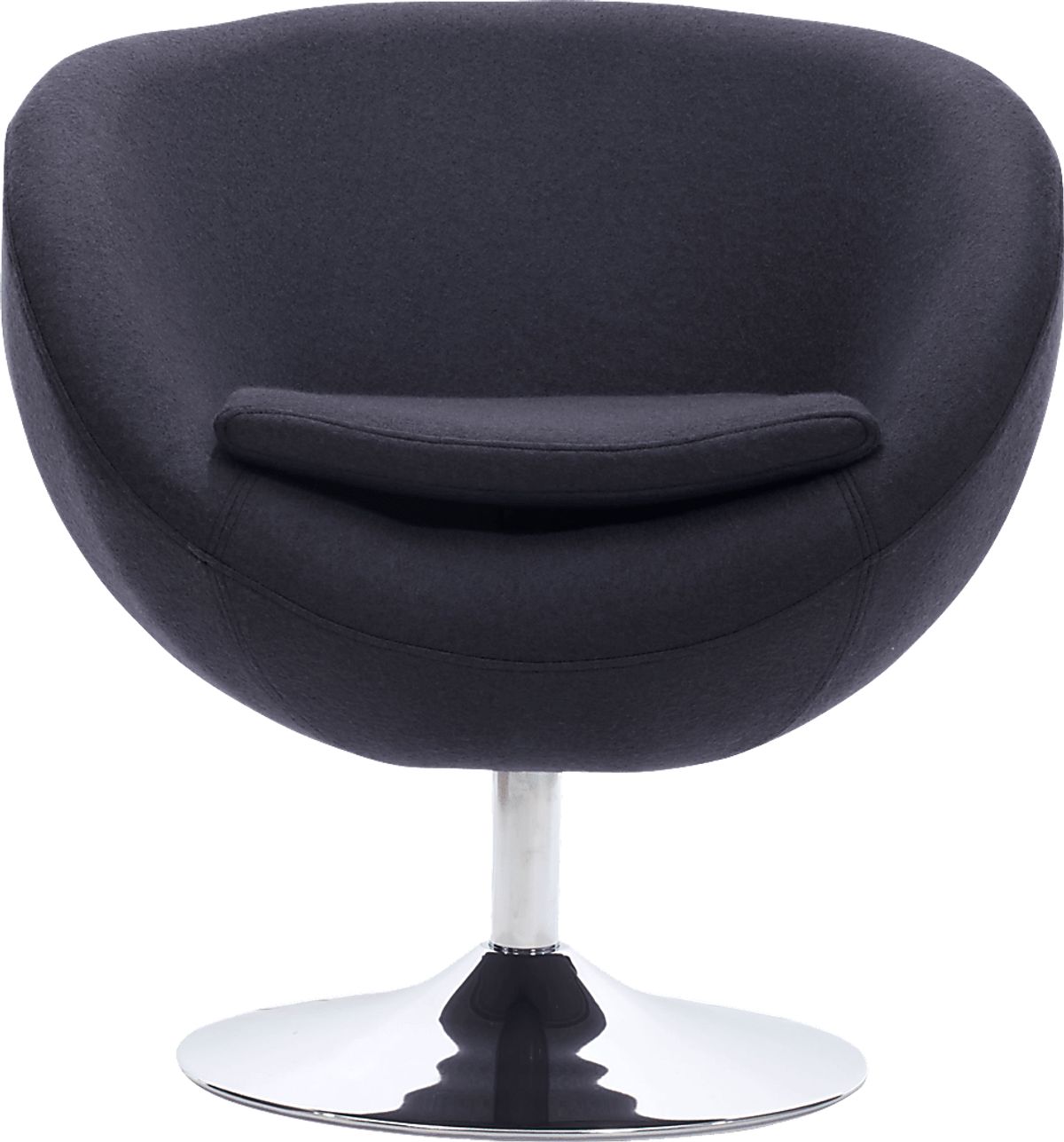 Satay Graphite Gray Polyester Fabric Swivel Accent Chair | Rooms to Go