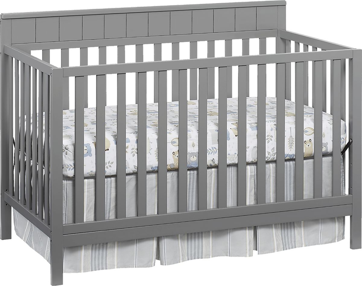 Satine Gray Convertible Crib | Rooms to Go