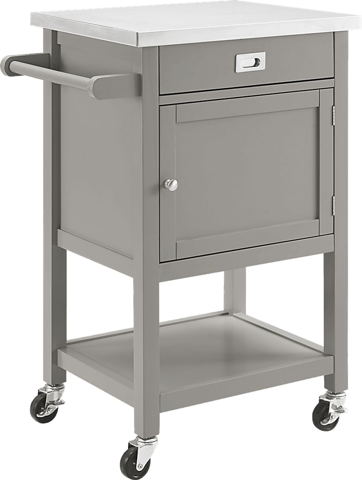 Sattler Gray Kitchen Cart | Rooms to Go