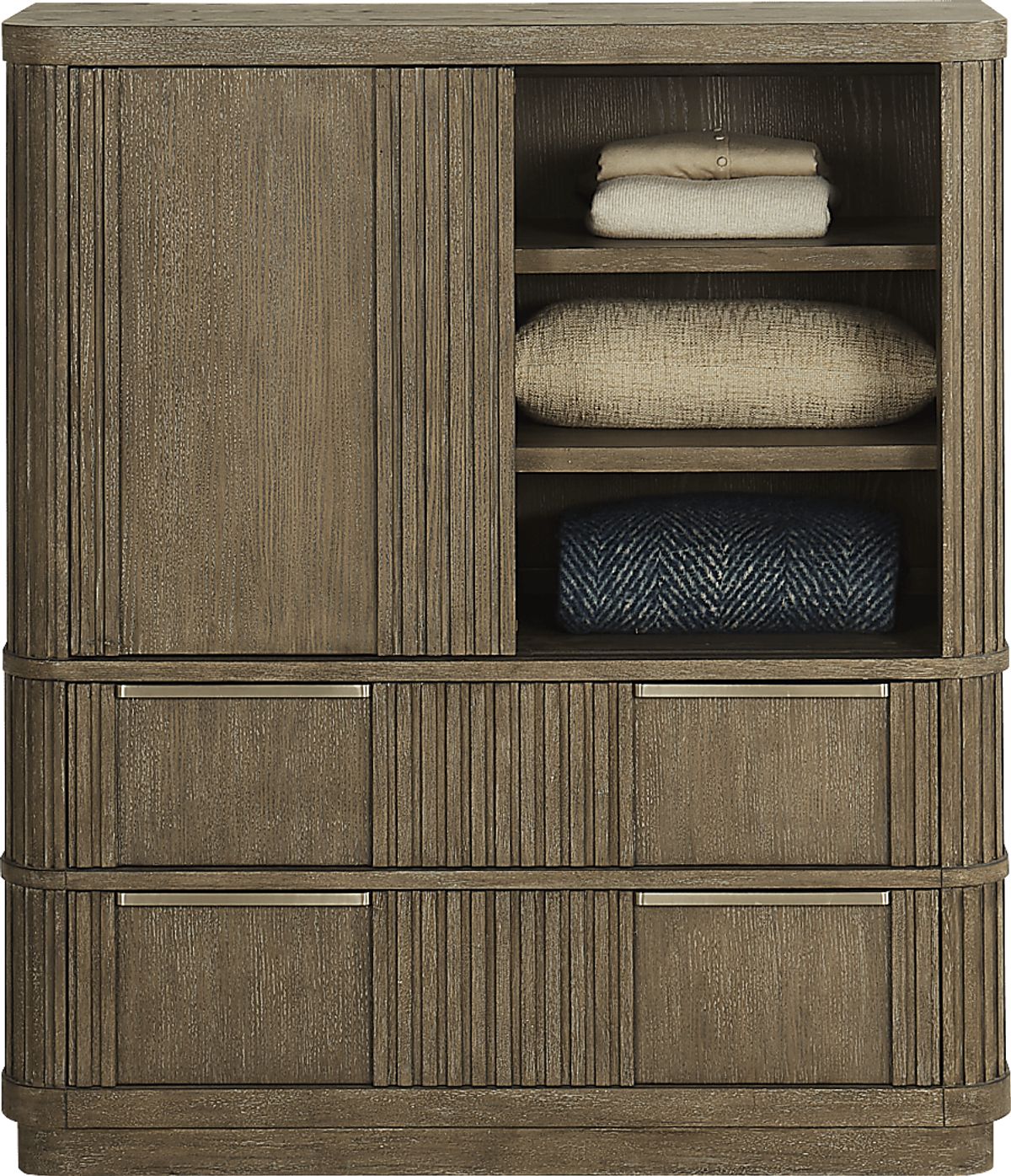 Drew & Jonathan Sausalito Brown Dark Wood 2 Pc Chest | Rooms to Go