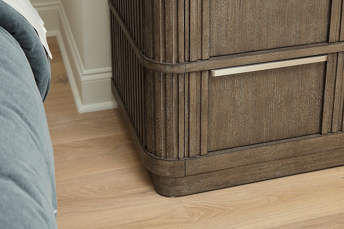 Drew & Jonathan Sausalito Brown Dark Wood 2 Pc Chest | Rooms to Go