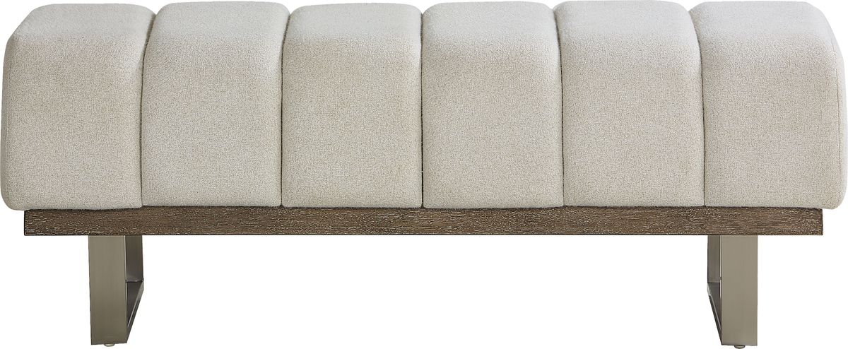 Drew & Jonathan Sausalito Beige Colors,Light Wood,White Bed Bench ...