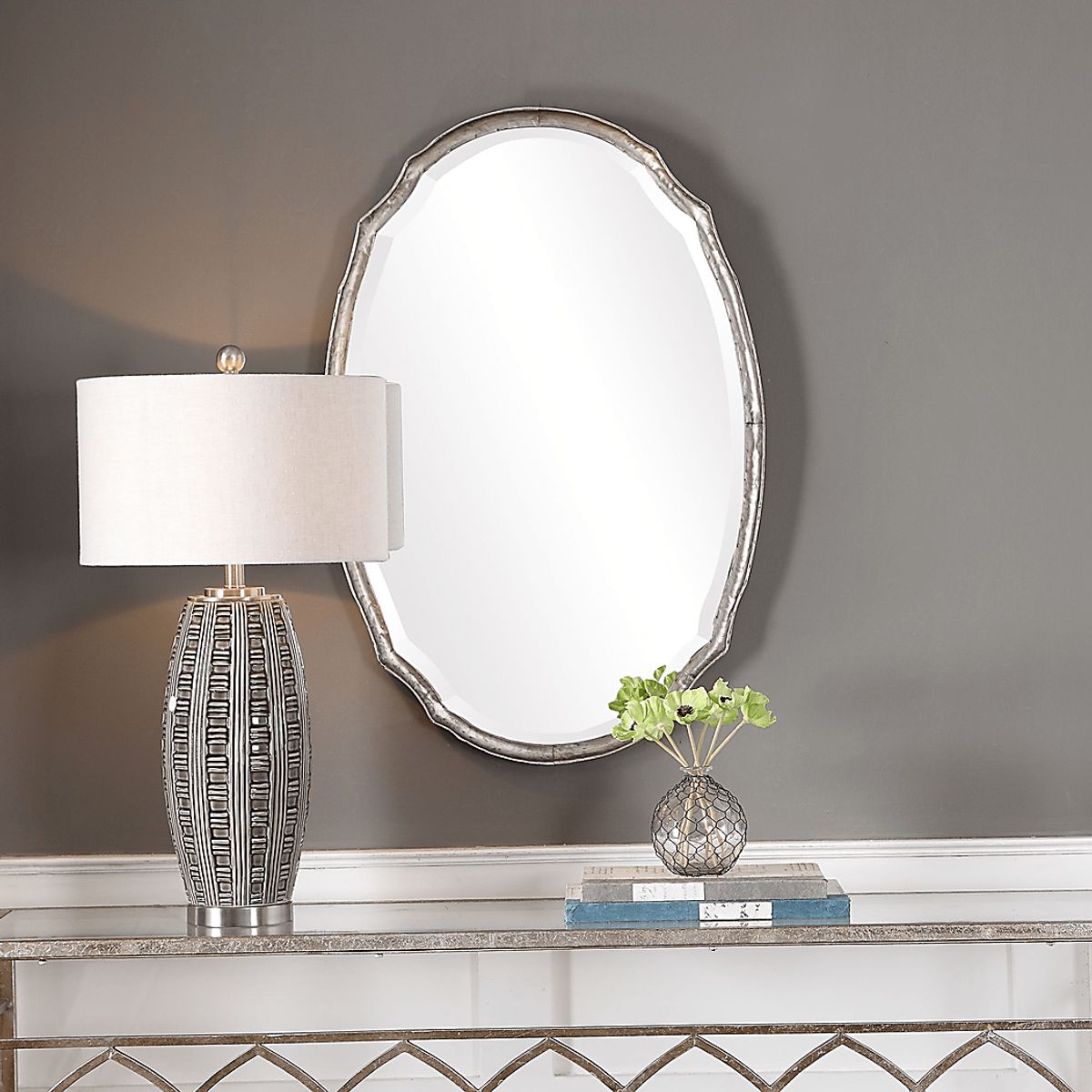 Savian Silver Gray Mirror | Rooms to Go