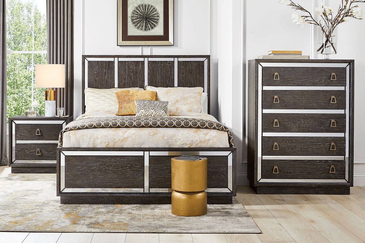Savoy Creek 5 Pc Ash Light Wood,White Queen Bedroom Set With 3 Pc Queen ...